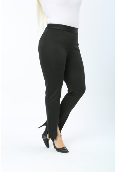 Büyük Bedenim Yırtmaçlı Dar Paça