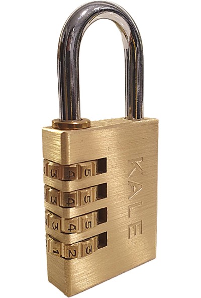 Kale Kilit Kale Şifreli Asma Kilit Pirinç 4 Haneli ( 38MM )