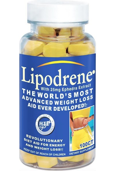 Pharma Hı-Tech Pharma Lipodrene With Ephedra 100 Tablet.