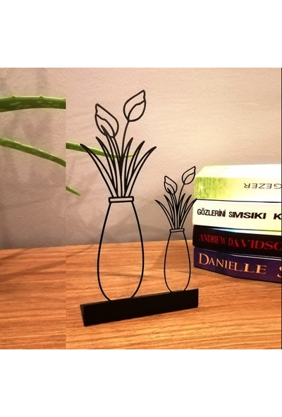 Erva Masaüstü Metal Ikili Saksı Obje ERV-OB-006 Erva Masaüstü Metal Ikili Saksı Obje ERV-OB-006