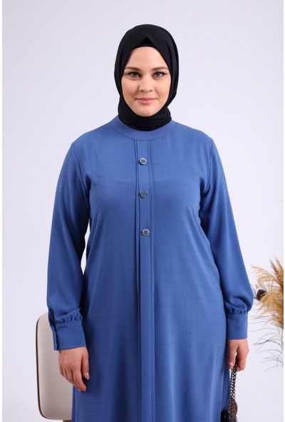Nesafet 3 Düğme Büyük Beden Tunik Nesafet 3 Düğme Büyük Beden Tunik