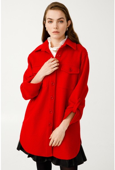 Ekol On Kadın Kolu Apoletli Ceket 54512