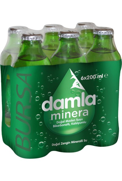 Damla Doğal Maden Suyu 6'lı 200 ml