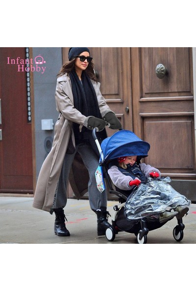 Infant Hobby Carlo Puff Bebek Çocuk Arabası Eldiveni (Gri)