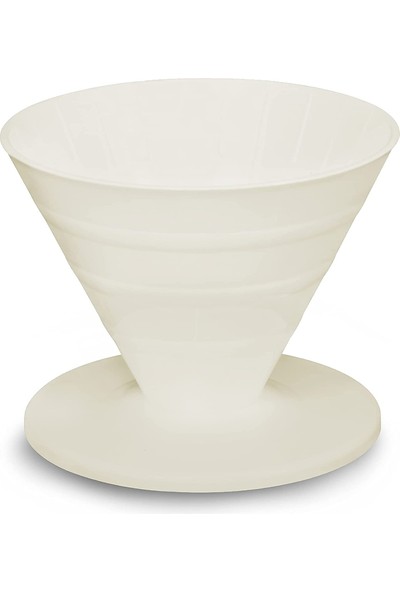 Aurrari Kahve Demleme Aparatı Bej V60 Dripper Kırılmaz Aurrari Kahve Demleme Aparatı Bej V60 Dripper Kırılmaz