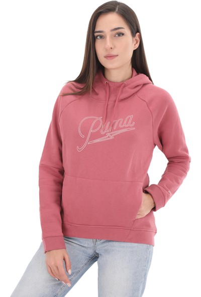 P520931 Puma Moto Pullover Hoodie Mauvewood Kadın Sweatshirt Pembe P520931 Puma Moto Pullover Hoodie Mauvewood Kadın Sweatshirt Pembe