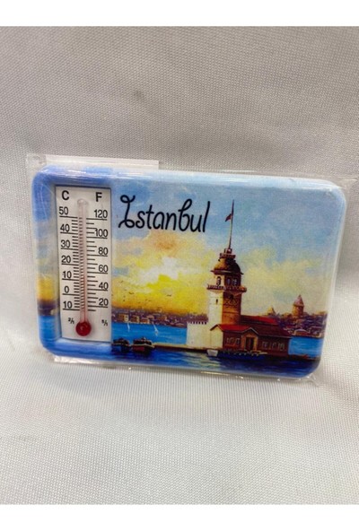 Turk Art Gallery Istanbul Motifli Termometreli Dereceli Magnet Turk Art Gallery Istanbul Motifli Termometreli Dereceli Magnet