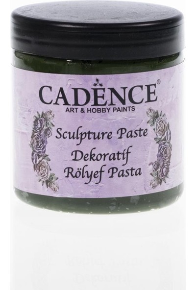 Cadence Sculpture Rölyef Pasta 6862 Yaprak Yeşili 250 ml Cadence Sculpture Rölyef Pasta 6862 Yaprak Yeşili 250 ml