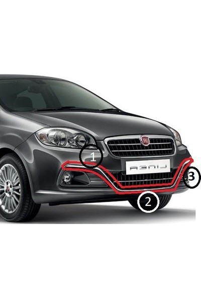 Behin Dizayn FIAT Linea Ön Tampon Çıta Takım Yeni Model Behin Dizayn FIAT Linea Ön Tampon Çıta Takım Yeni Model