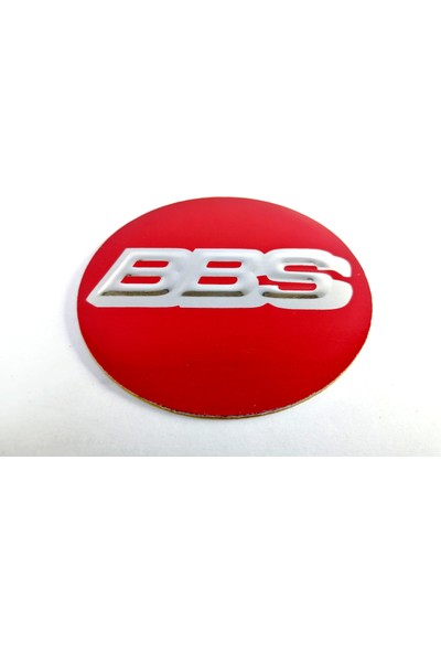 Behin Desing Bbs Jant Göbek Arması Kırmızı (Yapıştırma) (4ADET) (68MM)