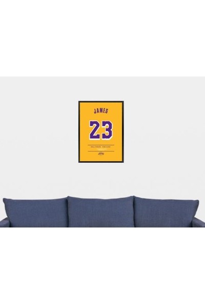 Shaco Design Lebron James Lakers Forma Tablo Shaco Design Lebron James Lakers Forma Tablo