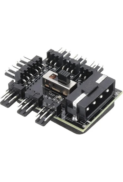 Alkatronik 8 Port Fan Çoğaltıcı Hub Kartı Ide Güç Giriş Soketi Hız Kontrol Alkatronik 8 Port Fan Çoğaltıcı Hub Kartı Ide Güç Giriş Soketi Hız Kontrol