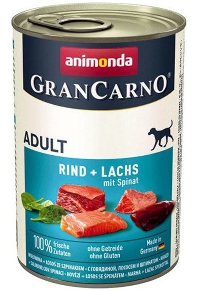 Animonda Gran Carno Sığır Etli ve Ispanaklı Yetişkin Köpek Konservesi 400 gr Animonda Gran Carno Sığır Etli ve Ispanaklı Yetişkin Köpek Konservesi 400 gr