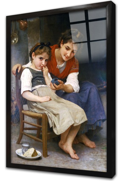Tablosan Anne ve Çocuk Çerçeveli Cam Tablo