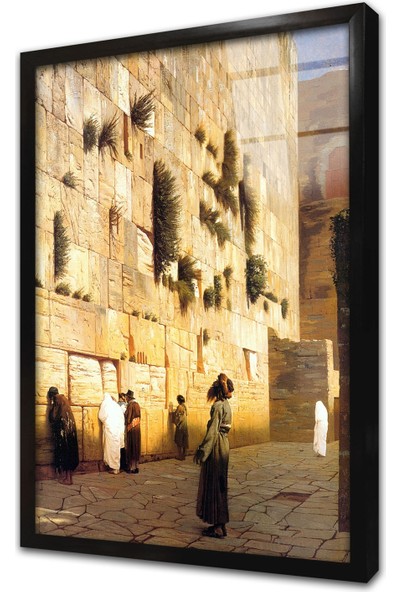 Tablosan Ağlama Duvarı Jean Leon Gerome Çerçeveli Cam Tablo