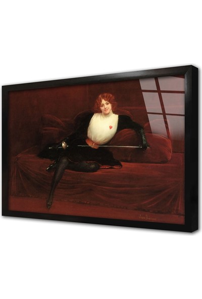 Tablosan Moda Rush Bayan Düello Çerçeveli Cam Tablo Tablosan Moda Rush Bayan Düello Çerçeveli Cam Tablo