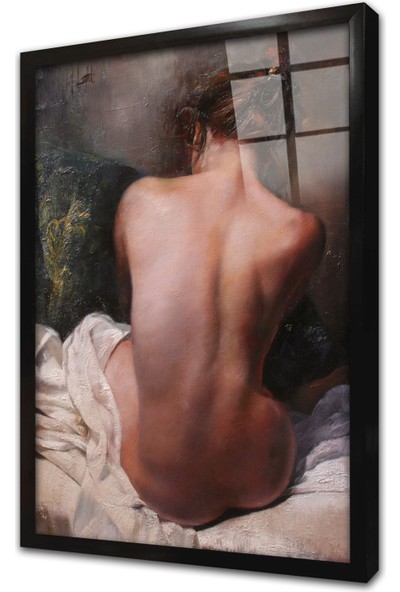 Tablosan Nü Çerçeveli Cam Tablo