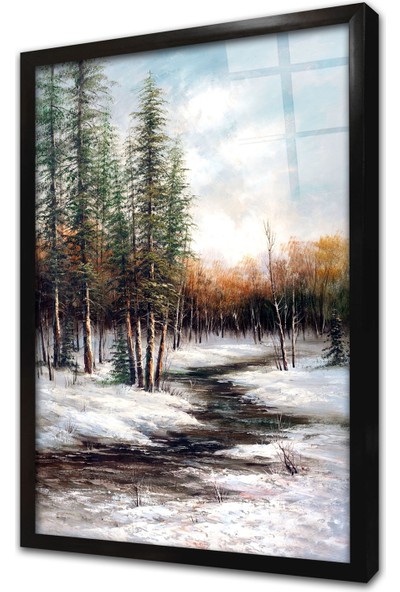 Tablosan Orman Çerçeveli Cam Tablo