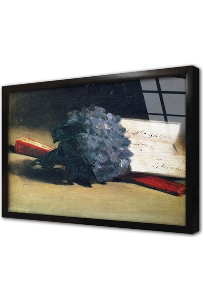 Tablosan Manets Still Life Addressed To Morisot Çerçeveli Cam Tablo