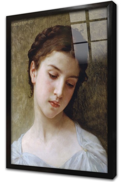 Tablosan Kadın Çerçeveli Cam Tablo