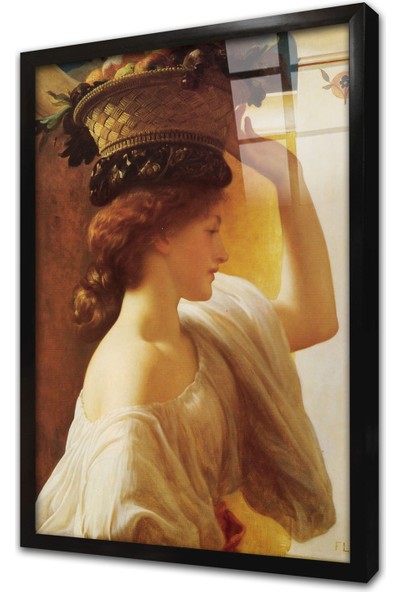 Tablosan Kadın Çerçeveli Cam Tablo