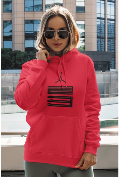 King Crow 11 Kırmızı Nba Kadın Kapşonlu Sweatshirt - Hoodie King Crow 11 Kırmızı Nba Kadın Kapşonlu Sweatshirt - Hoodie