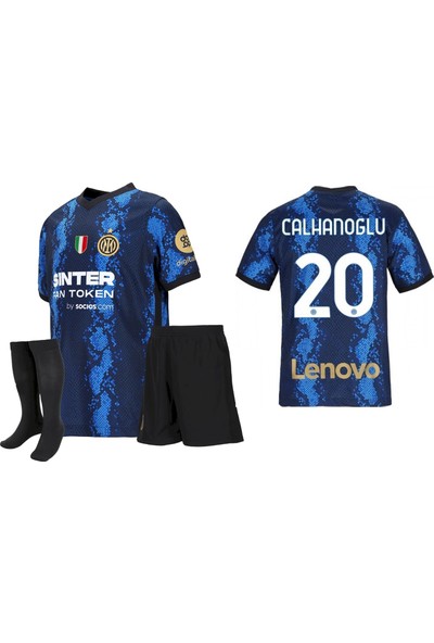 Hnsport Çocuk Hakan Çalhanoğlu Inter Forması+Şort+Çorap 3 Lü Set Hnsport Çocuk Hakan Çalhanoğlu Inter Forması+Şort+Çorap 3 Lü Set