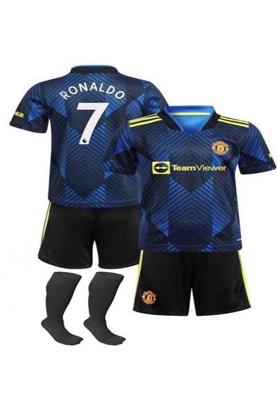 Hnsport Manchester United Çocuk Ronaldo Forma+Şort+Çorap 3L869532001884745HNS104Ü Set Hnsport Manchester United Çocuk Ronaldo Forma+Şort+Çorap 3L869532001884745HNS104Ü Set