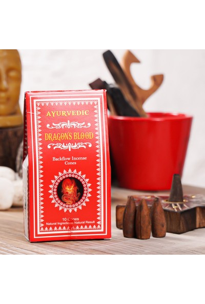 Ayurvedic Incense Ayurvedic Dragons Blood Backflow Geri Akışlı Tütsü Ayurvedic Incense Ayurvedic Dragons Blood Backflow Geri Akışlı Tütsü