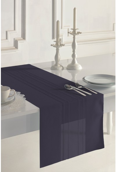 Özenev Antrasit Runner Amerikan Servis Masa Örtüsü 40X140 cm TREND-857