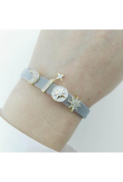 Peri Takı Charm Model Hasır Bileklik