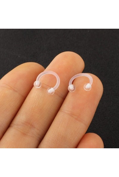 Bylin Bioplastik At Nalı Piercing Çap 8 mm Bylin Bioplastik At Nalı Piercing Çap 8 mm
