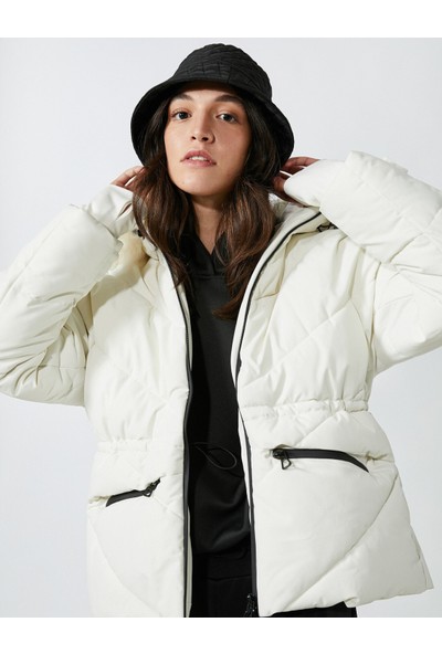 Koton Fermuarlı Cepli Şişme Mont