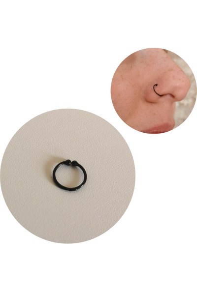 Bylin 925 Ayar Gümüş Siyah Sıkıştırma Hızma 8 mm