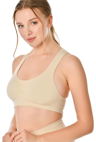 Steve Wolls Kadın Bej Spor Pedli Büstiyer