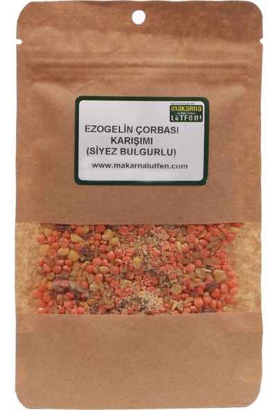 Makarna Lütfen Ezogelin Çorbası Karışımı (Siyez Bulgurlu - 75 Gram) Makarna Lütfen Ezogelin Çorbası Karışımı (Siyez Bulgurlu - 75 Gram)