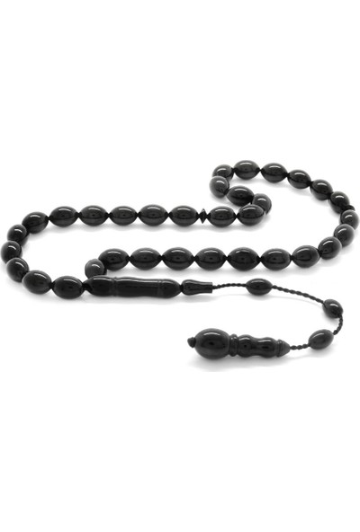 Tesbihane Kumpas Işçilikli Arpa Kesim Erzurum Oltu Taşı Tesbih Tesbihane Kumpas Işçilikli Arpa Kesim Erzurum Oltu Taşı Tesbih