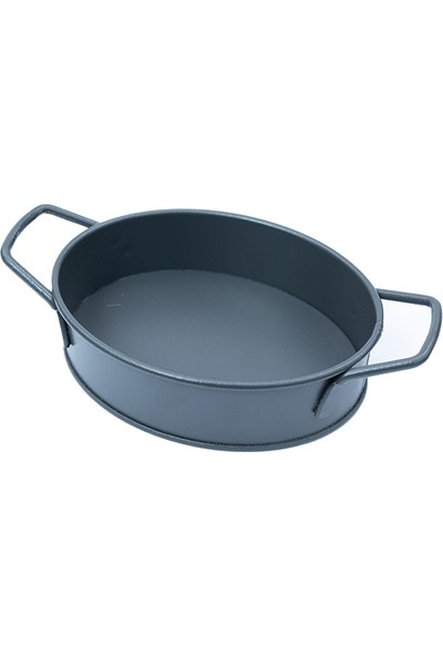 Greenmall Oval Tepsi Küçük Boy Siyah Greenmall Oval Tepsi Küçük Boy Siyah