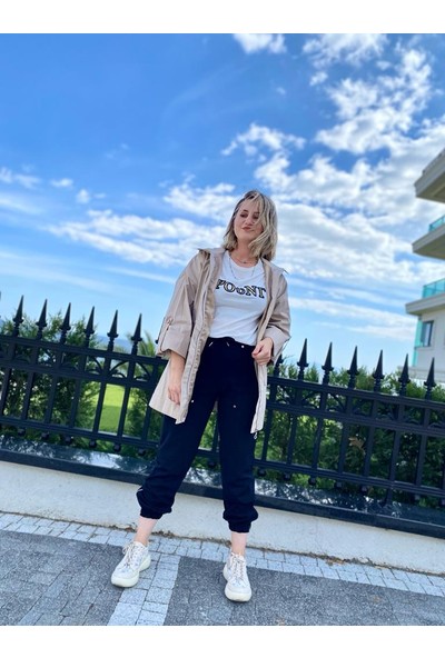 Ayriss Bej Astarlı Kapüşonlu Trençkot