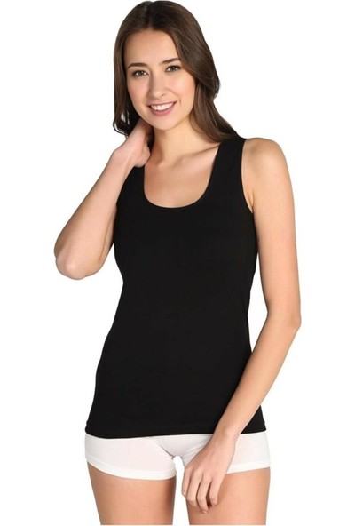 Arma Yıldız Kadın Siyah Ribana Geniş Askı Atlet Arma Yıldız Kadın Siyah Ribana Geniş Askı Atlet