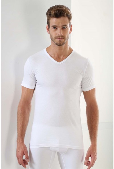 Arma Yıldız Penye Erkek Beyaz V Yaka Fanila 3lü Set Arma Yıldız Penye Erkek Beyaz V Yaka Fanila 3lü Set
