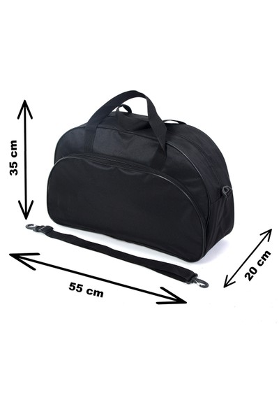 Obay Life Iki Bölmeli Siyah Seyehat Spor Çantası