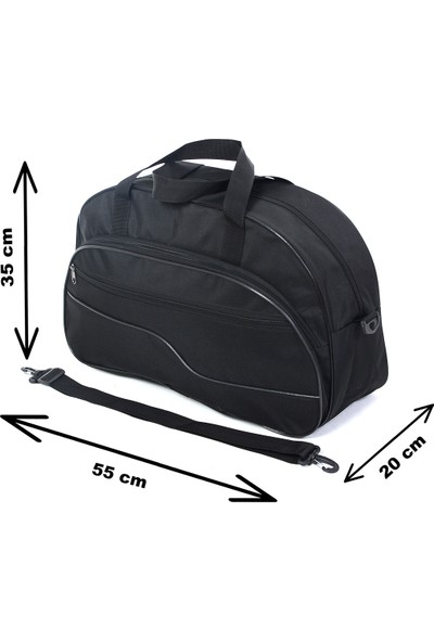 Obay Life Kabin Boy Siyah Seyehat Spor Çantası