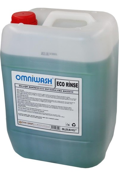 Omniwash Eco Rinse Endüstriyel Bulaşık Makinesi Parlatıcısı 20 lt Omniwash Eco Rinse Endüstriyel Bulaşık Makinesi Parlatıcısı 20 lt