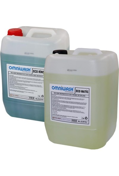 Omniwash Eco Bulaşık Makine Deterjan ve Parlatıcı Seti 20+20'l lt Omniwash Eco Bulaşık Makine Deterjan ve Parlatıcı Seti 20+20'l lt