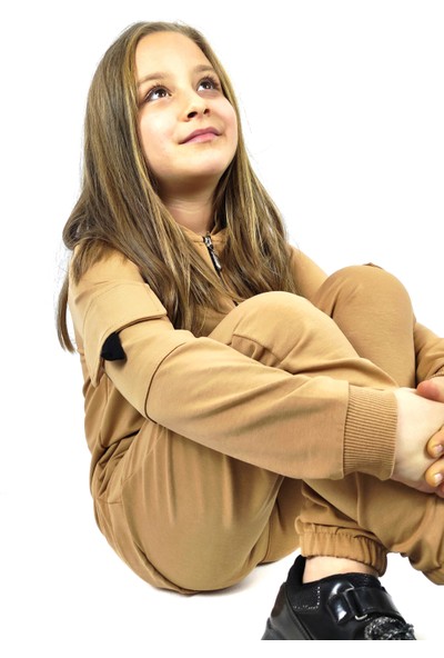 Minijo Kız Çocuk Fermuarlı Takım