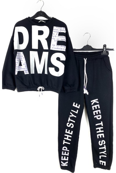 Minijo Dreams Modern Baskı Kalın Kız Çocuk Takım