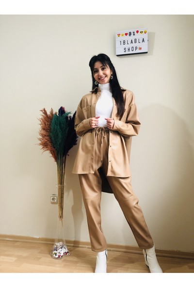 Bla Bla Shop Kadın Deri Pantolon