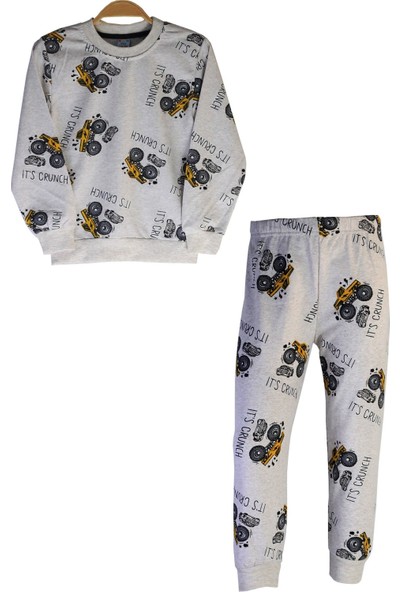 Çiggo Kids Jeep Baskılı 2ip Kumaj Erkek Çocuk Pijama Takımı
