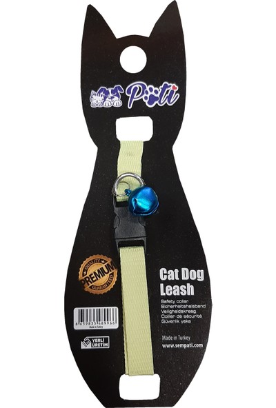 Woddy Zilli Kedi Boyun Tasması Sarı Woddy Zilli Kedi Boyun Tasması Sarı